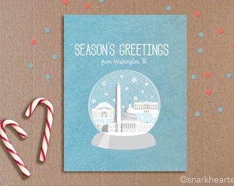 Washington Monuments Box of 12 Cards and 12 Premium Envelopes - Etsy