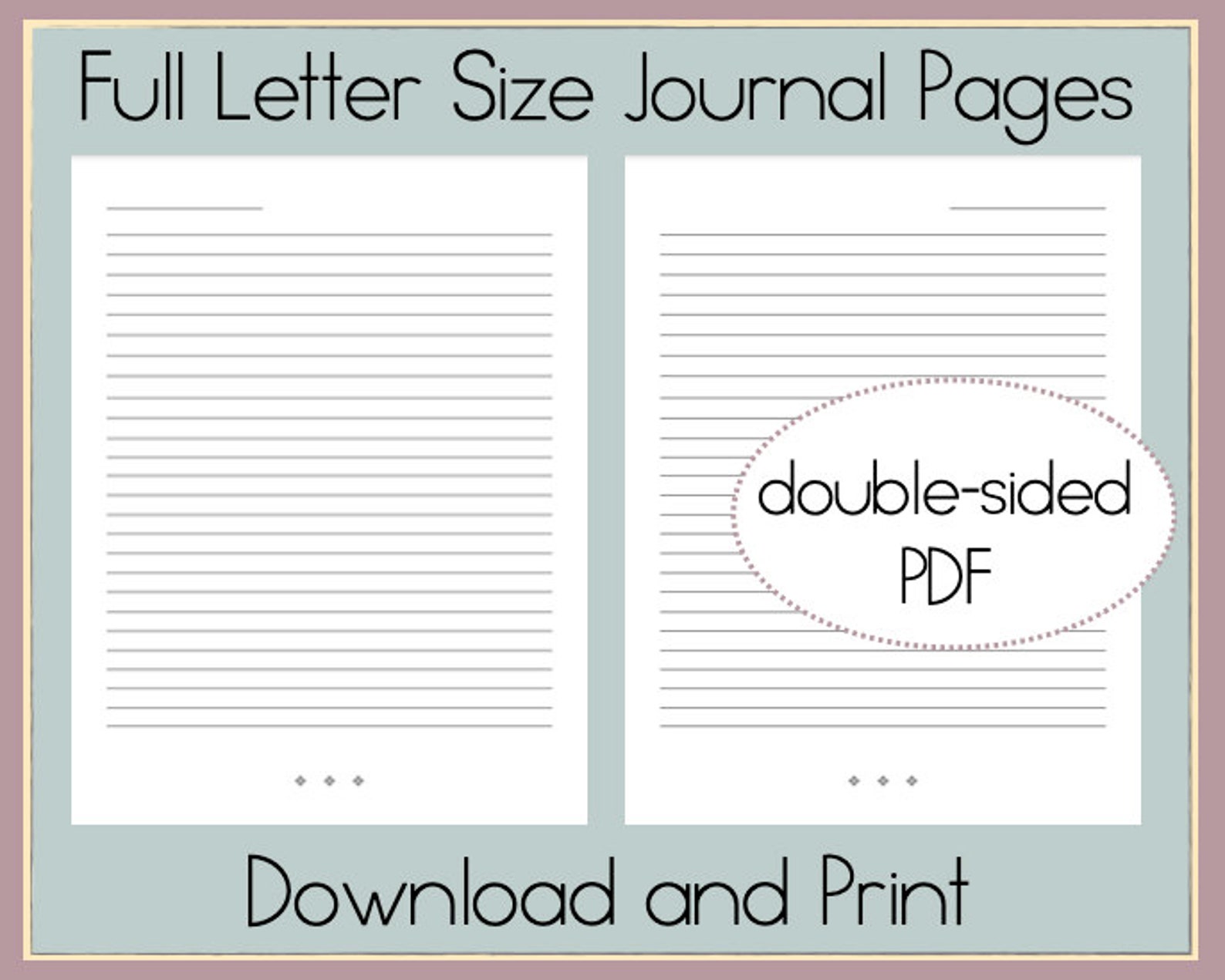 Lined Pages Download | Letter Size Pages | Letter Size Lined Paper ...
