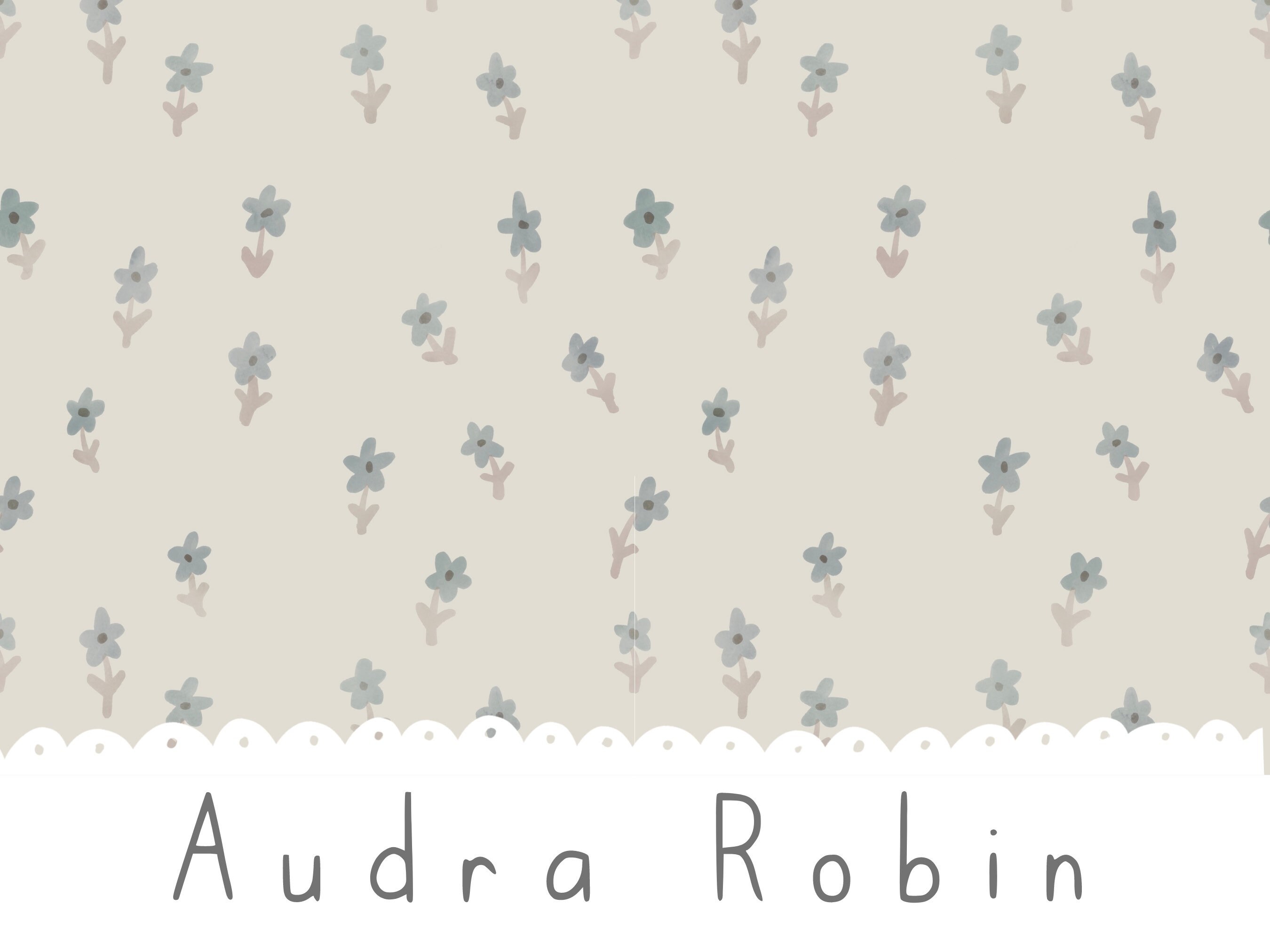 Blue Floral Seamless Digital Paper Spring Floral Spring - Etsy