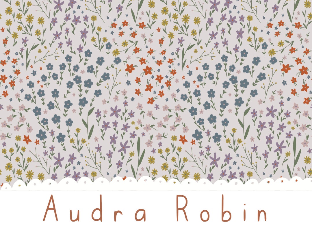 Wildflower Seamless Digital File Fabric Floral Pattern Download ...