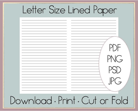 Free Printable Lined Notebook Paper