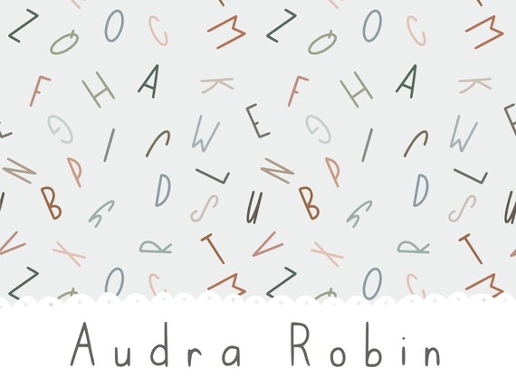 Alphabet Seamless Digital File Fabric ABC Pattern Download | Etsy