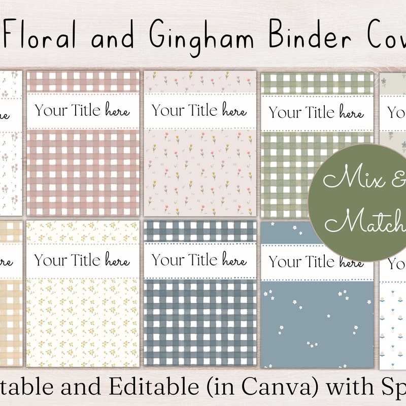 Binder Cover Sheet - Etsy