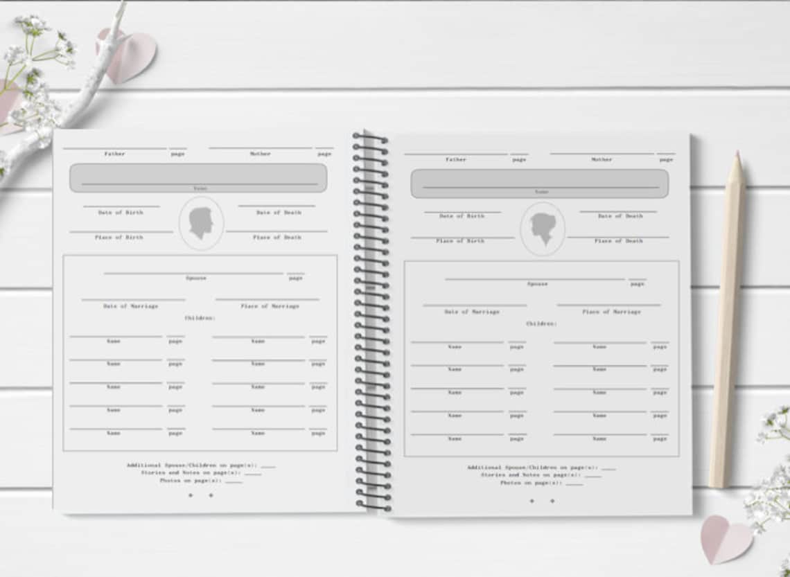 Family History Pages | Genealogy Sheets | Worksheets | Printable ...