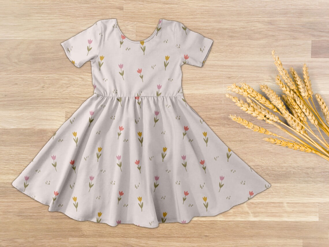 Tulip Seamless Digital File Fabric Floral Pattern Download, Pink Tulip ...