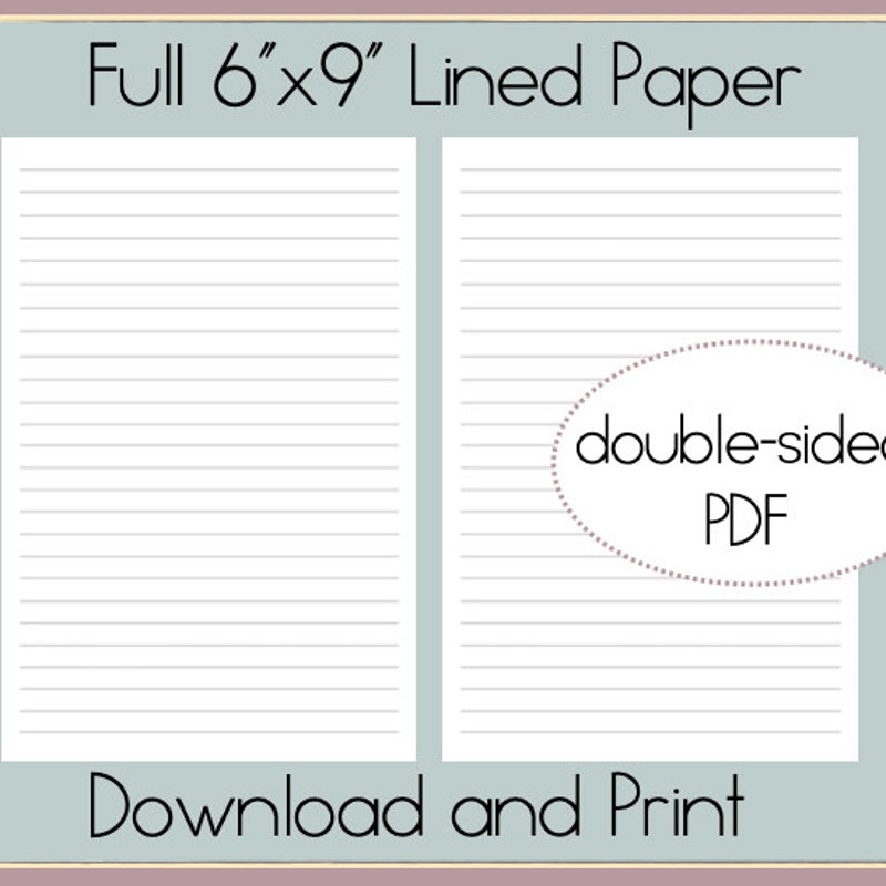 Double Sided Paper - Etsy