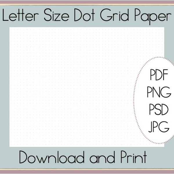Dot Grid Paper - Etsy