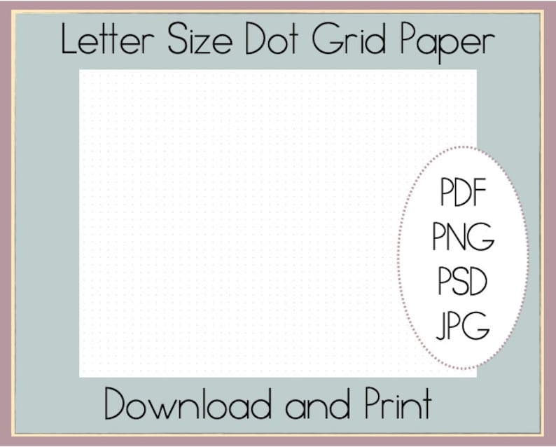 Dot Grid Paper | Bullet Journal Pages | Printable Dot Grid | Printable ...