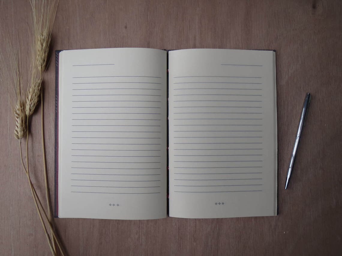 5x7 Lined Paper Instant Download | Digital Lined Paper | Journal Pages ...