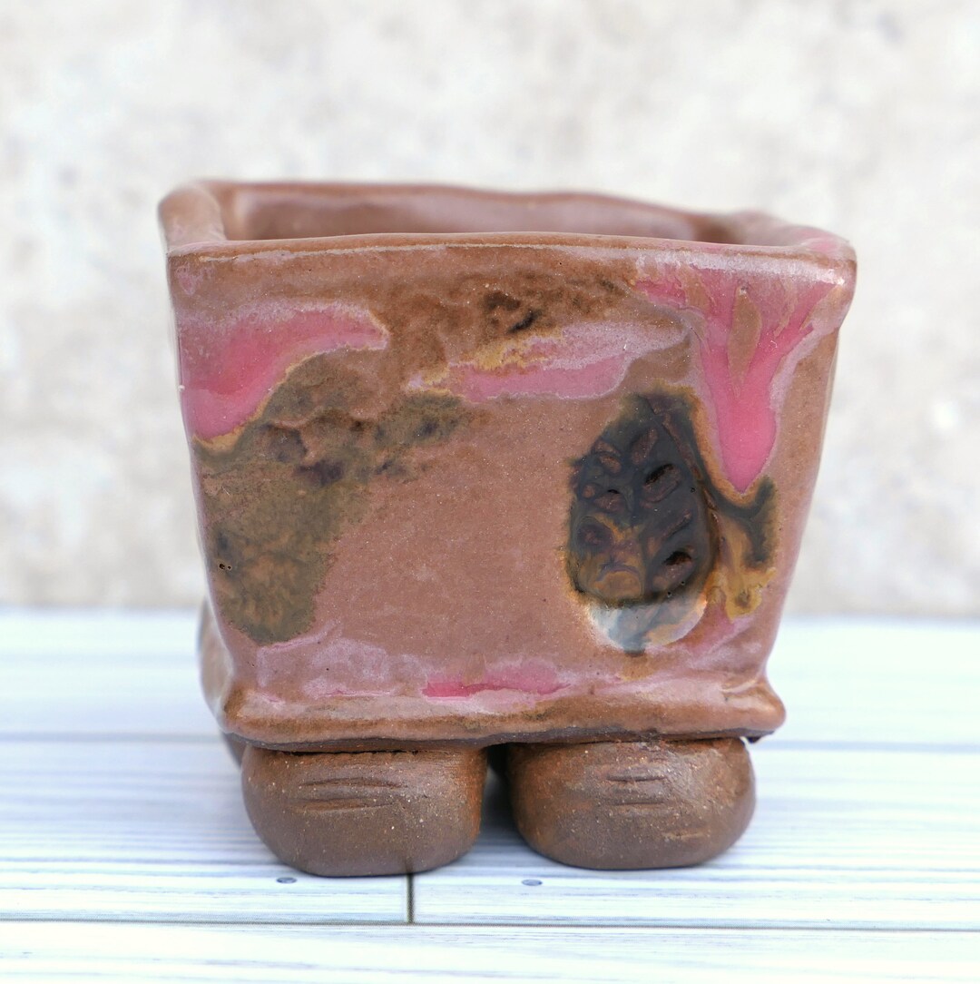 Handbuilt Ceramic Small Pot flower Pot succulent Pot bonsai - Etsy