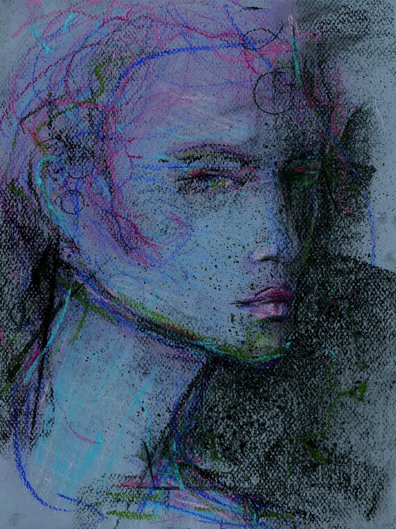 Expressive Pastel Portraits