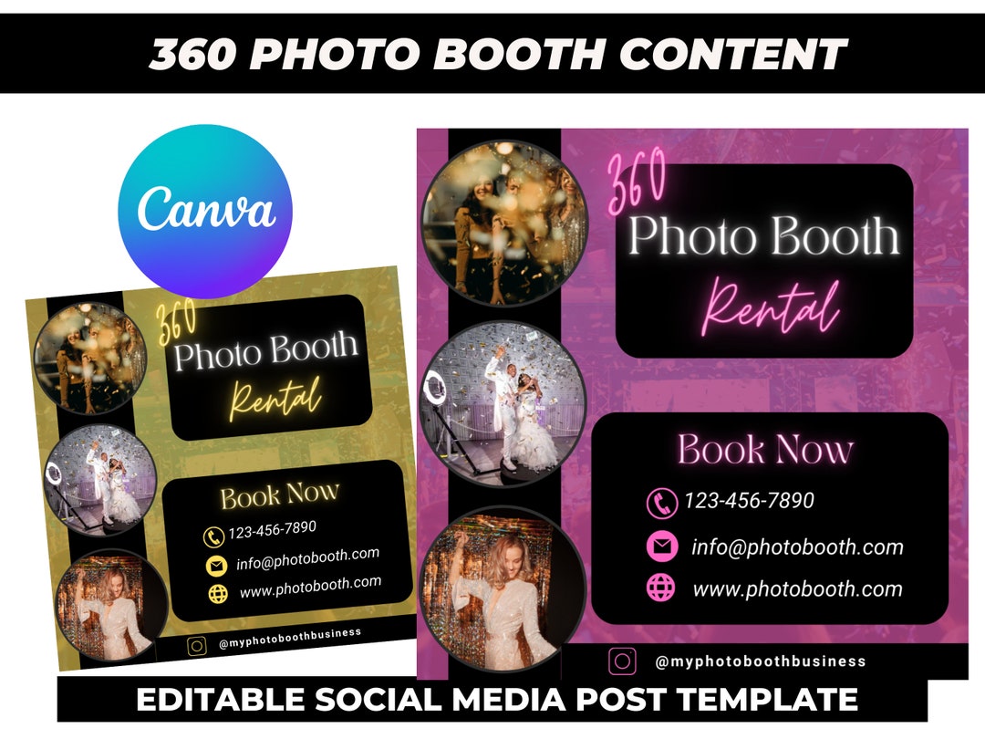 360 Photo Booth Social Media Post | IG Content| Photo Booth Marketing ...