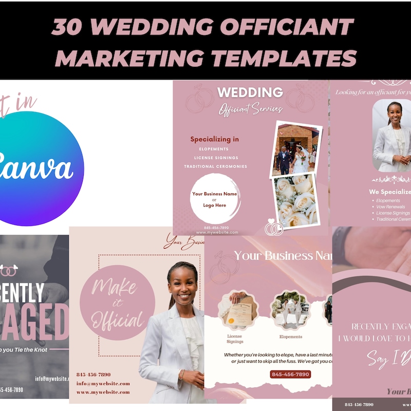 Wedding Officiant Flyer - Etsy