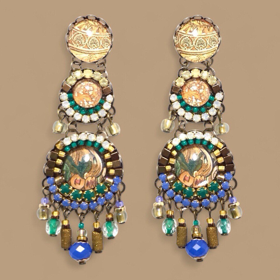 Carol Crystal Earrings - Etsy