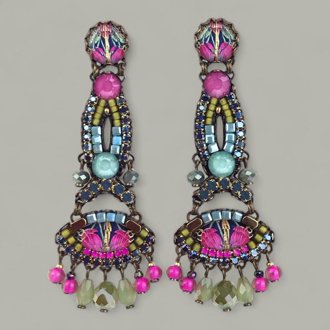 SOFIA Crystal Earrings - Etsy