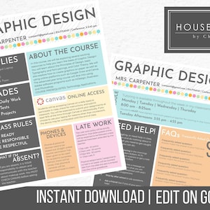 Editable Class Syllabus, Visual Syllabus Template, Templates for ...