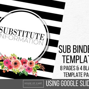 Sub Binder Template Using Google Slides - Etsy