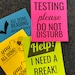 INSTANT DOWNLOAD: Testing Door Signs. State Testing Signs for Door ...