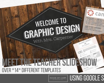 Virtual Meet the Teacher Presentation Back to School Slides | Etsy