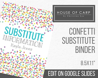INSTANT DOWNLOAD: Sub Binder Template Using Google Slides | Etsy
