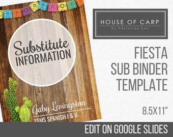 INSTANT DOWNLOAD: Confetti Sub Binder Template Using Google | Etsy