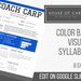 Editable Class Syllabus Visual Syllabus Template Templates - Etsy