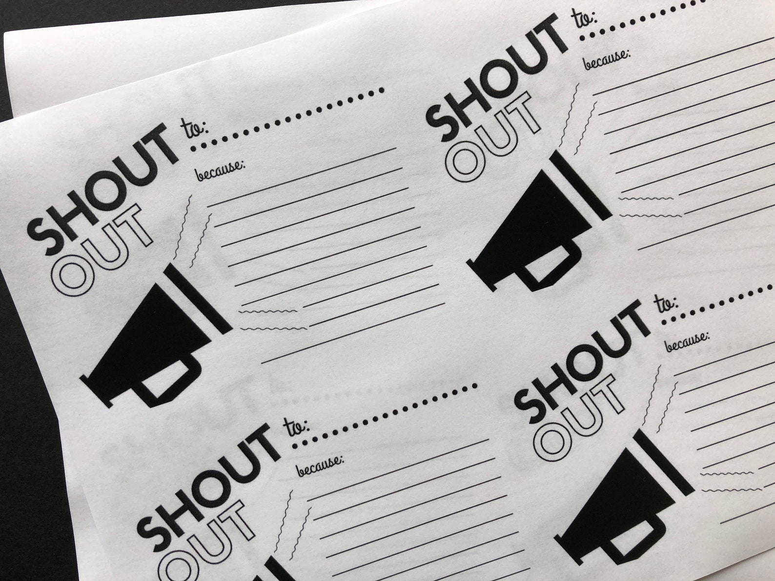 Shout Out Digital Printable - Etsy