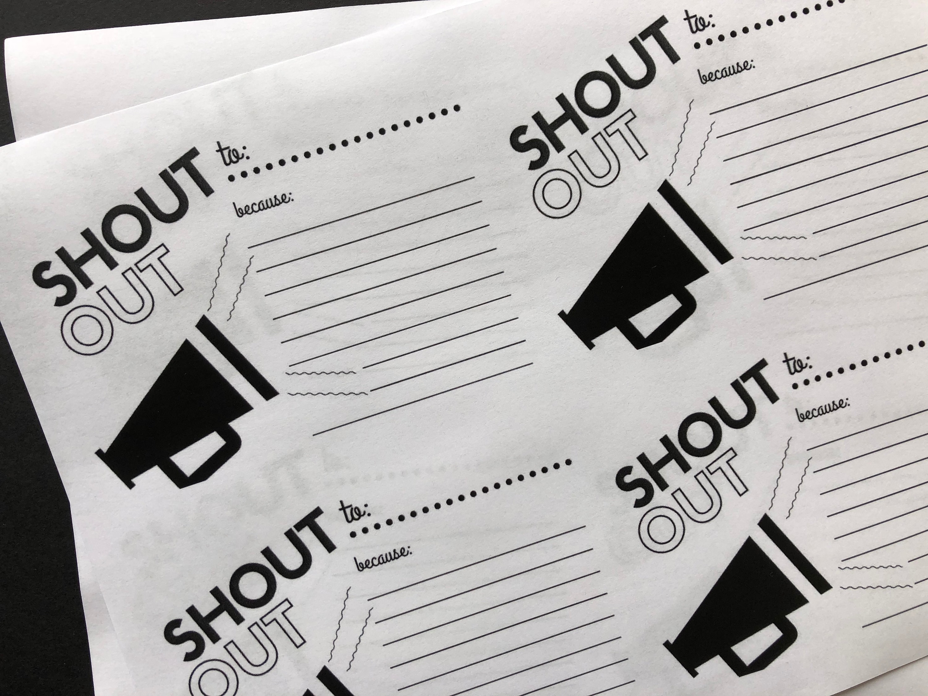 Shout Out Digital Printable | Etsy