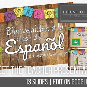 Virtual Meet the Teacher Presentation, Fiesta Presentation, Google ...