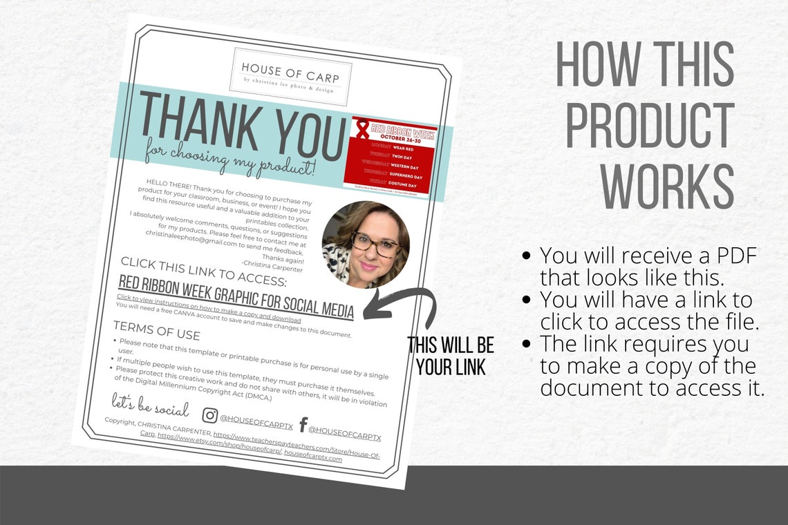 Social Media Templates for Teachers Instagram Teacher | Etsy