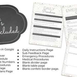 INSTANT DOWNLOAD: Sub Binder Template Using Google Slides - Etsy