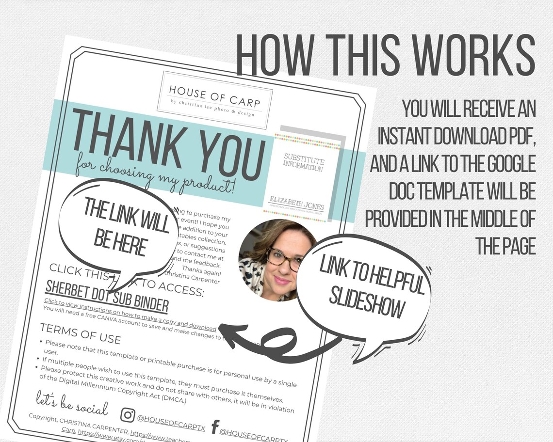 Sub Binder Template Using Google Slides - Etsy