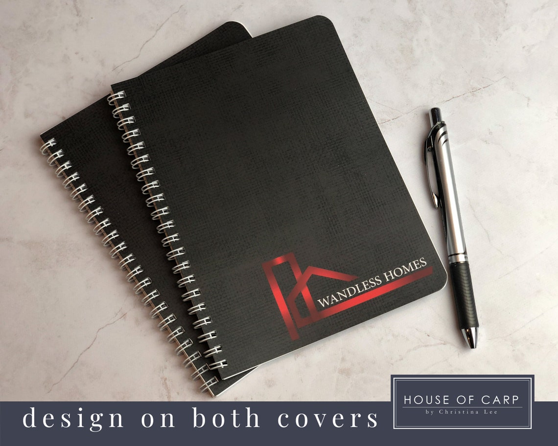 Custom Notebook With Your Logo | Etsy