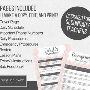 Sub Binder Template Using Google Slides - Etsy