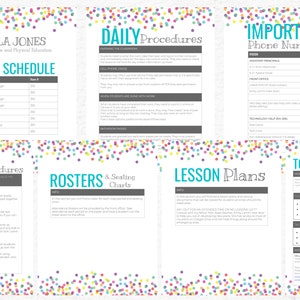 INSTANT DOWNLOAD: Confetti Sub Binder Template Using Google Slides, Fun ...