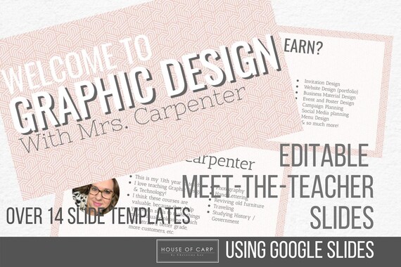 Virtual Meet the Teacher Presentation Back to School Slides | Etsy