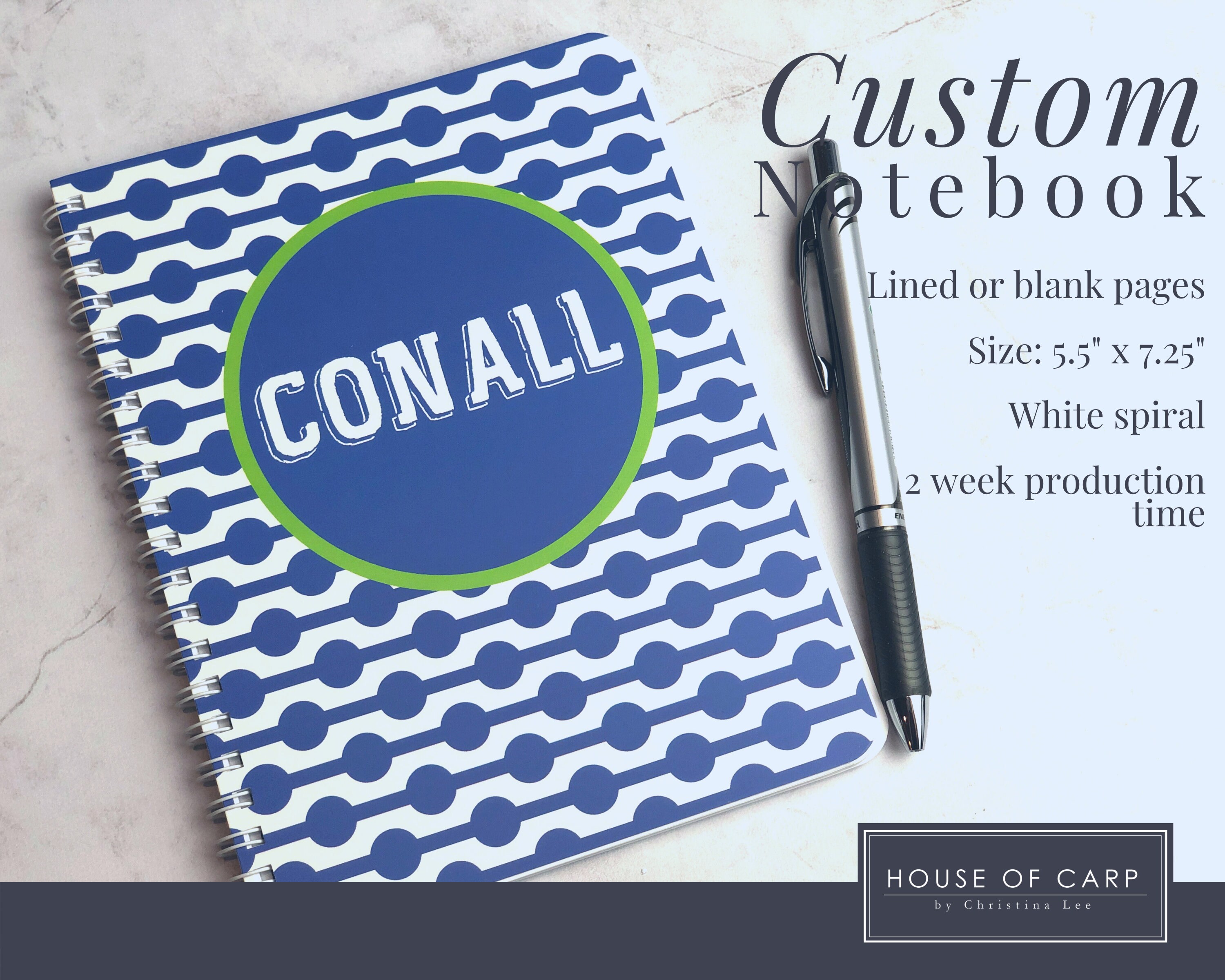 Personalized Custom Notebook, Teacher Gift or Easter Gift - Etsy