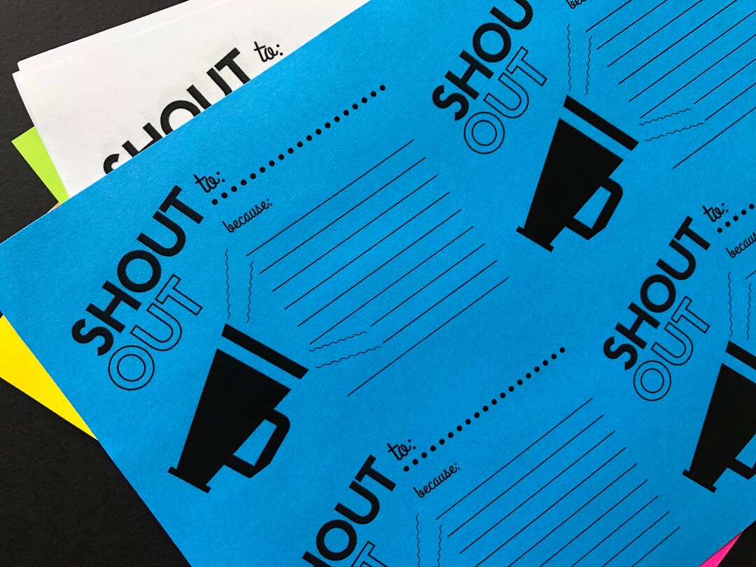 Shout Out Digital Printable - Etsy