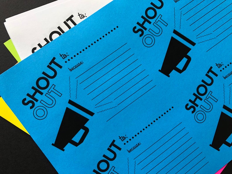 Shout Out Digital Printable - Etsy
