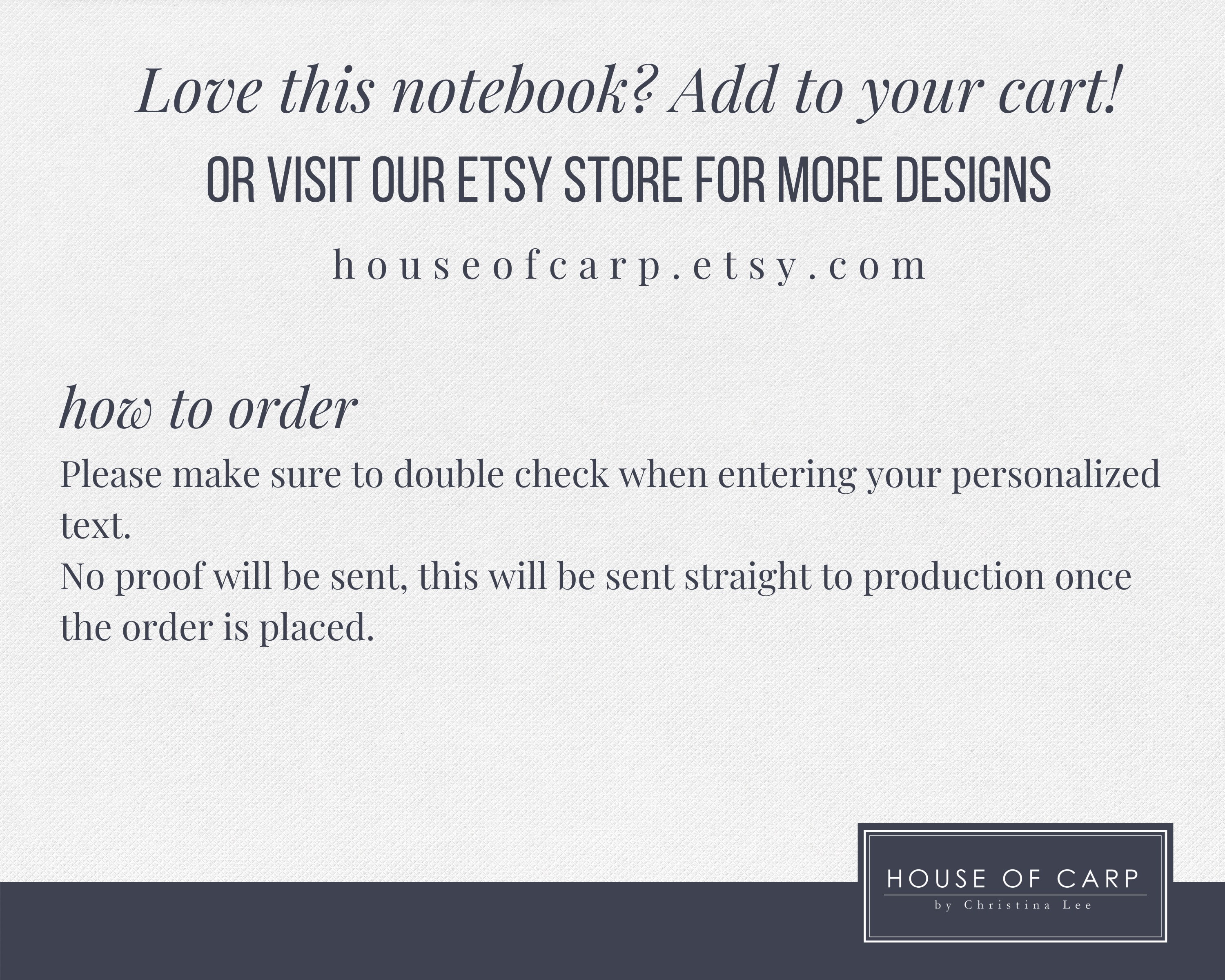 Custom Notebook With Your Logo | Etsy