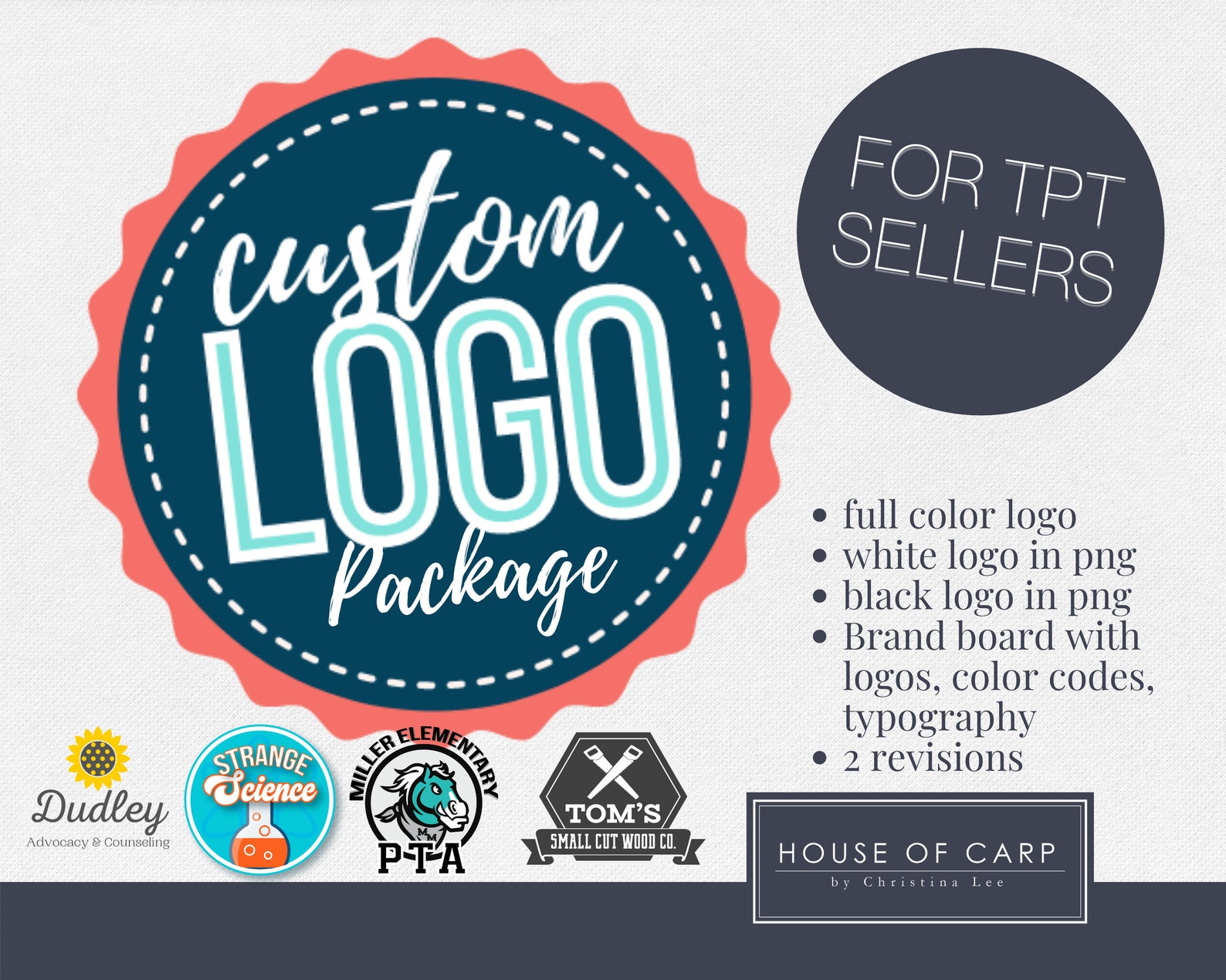 Custom Logo Design Package – for TPT Sellers - Etsy