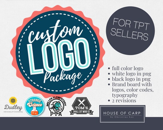TPT Logo Custom Designed Logo Package Professional Logo | Etsy