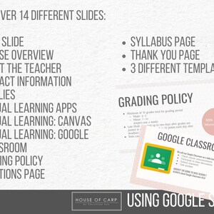 Virtual Meet the Teacher Presentation, Back to School Slides, Google ...
