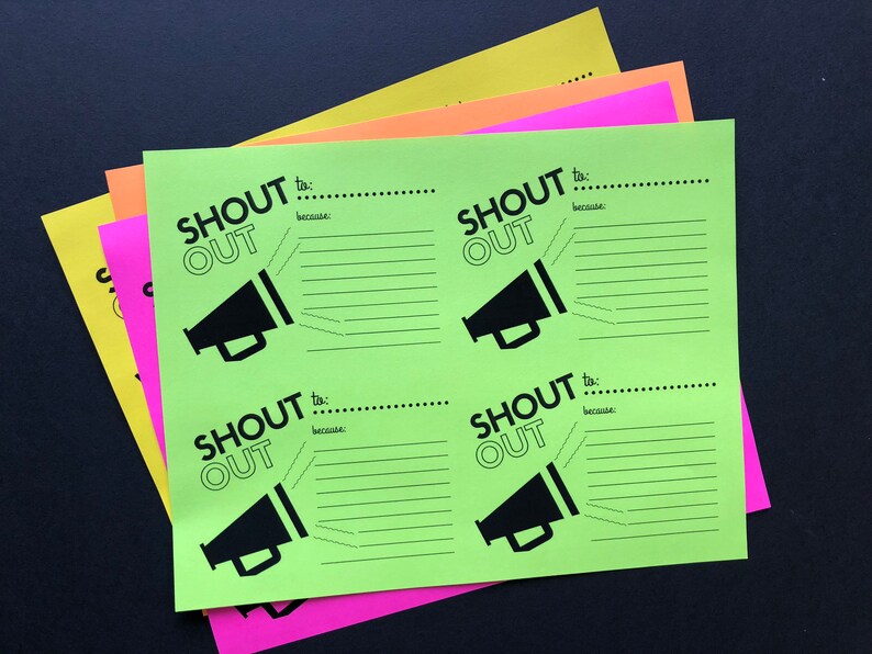 Shout Out Digital Printable - Etsy