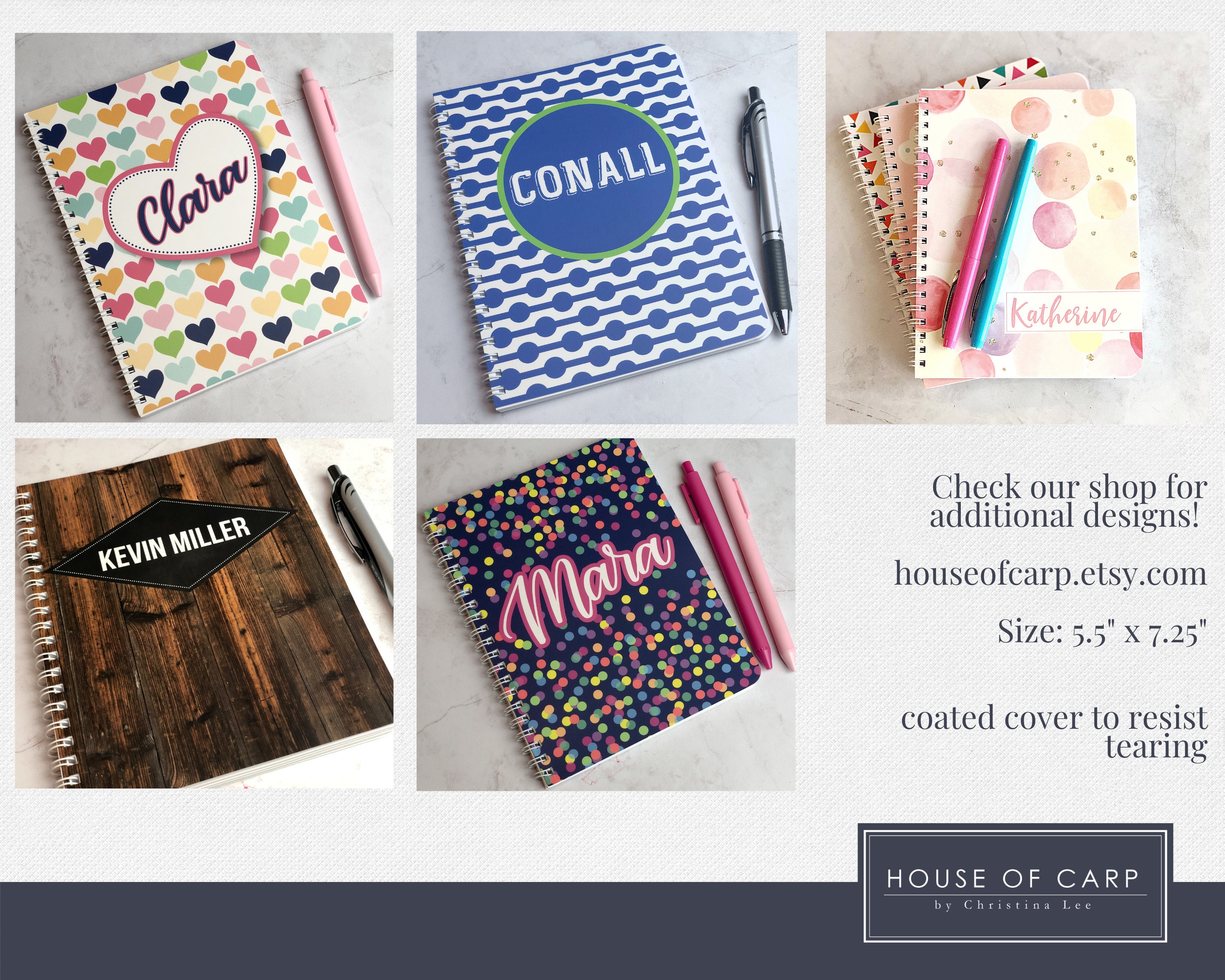 Personalized Custom Notebook Teacher Gift or Easter Gift | Etsy