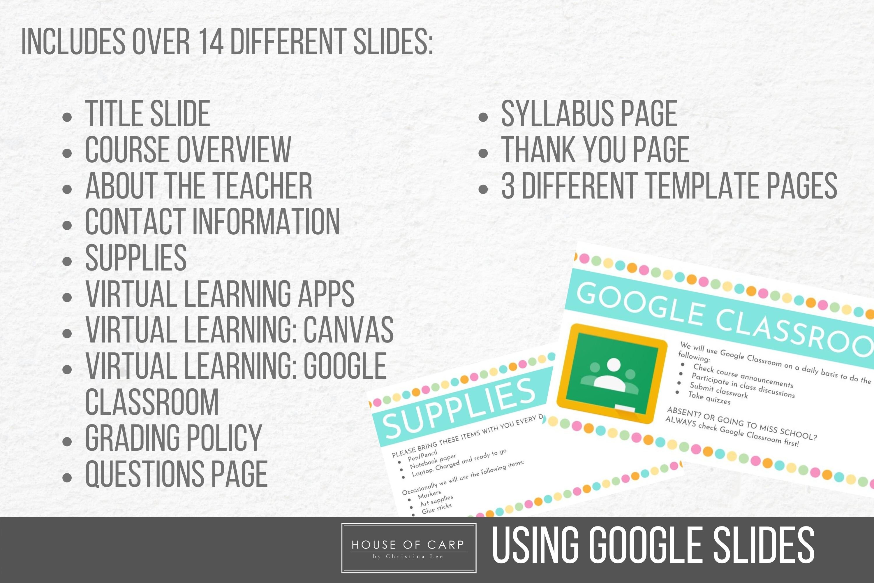 Virtual Meet the Teacher Presentation Back to School Slides - Etsy