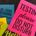 INSTANT DOWNLOAD: Testing Door Signs. State Testing Signs for Door ...