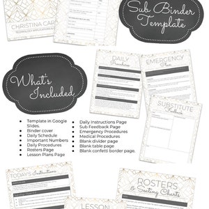 INSTANT DOWNLOAD: Sub Binder Template Using Google Slides - Etsy