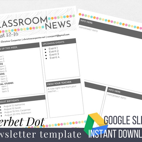 Sub Binder Template Using Google Slides - Etsy