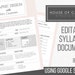 Editable Class Syllabus Visual Syllabus Template Templates | Etsy